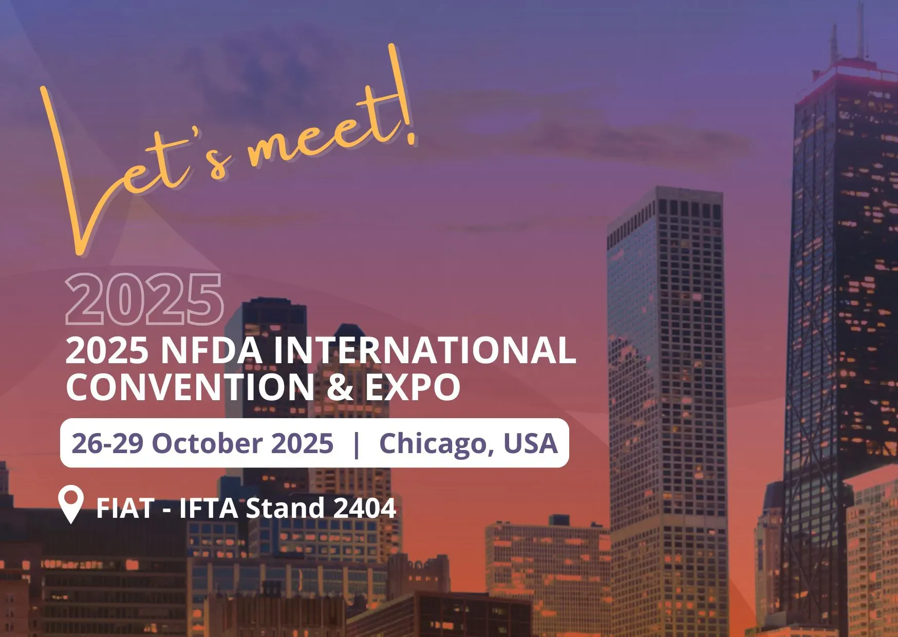 Let's meet at NFDA Convention & Expo in Chicago